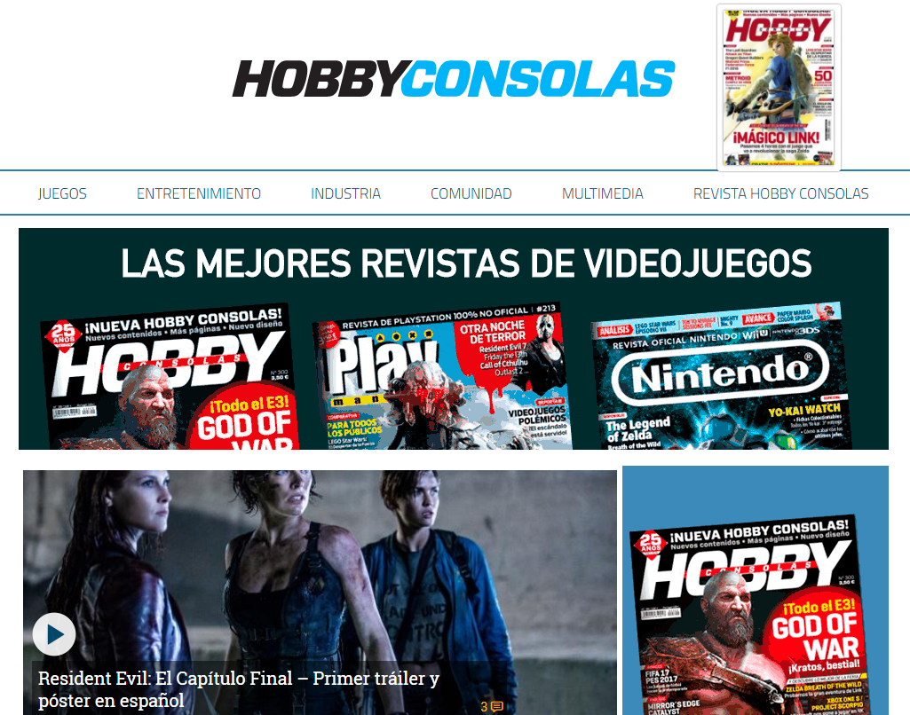 HobbyConsolas web de la revista de videojuegos líder en España