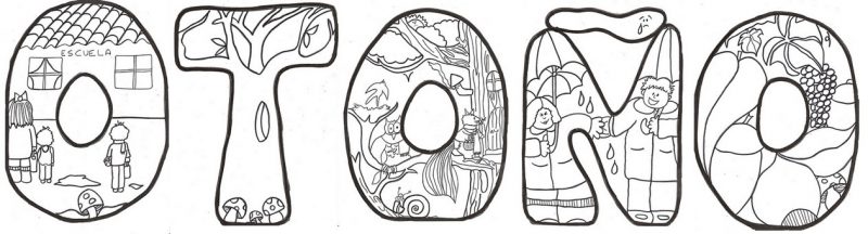 Dibujos de Otoño para colorear e imprimir gratis