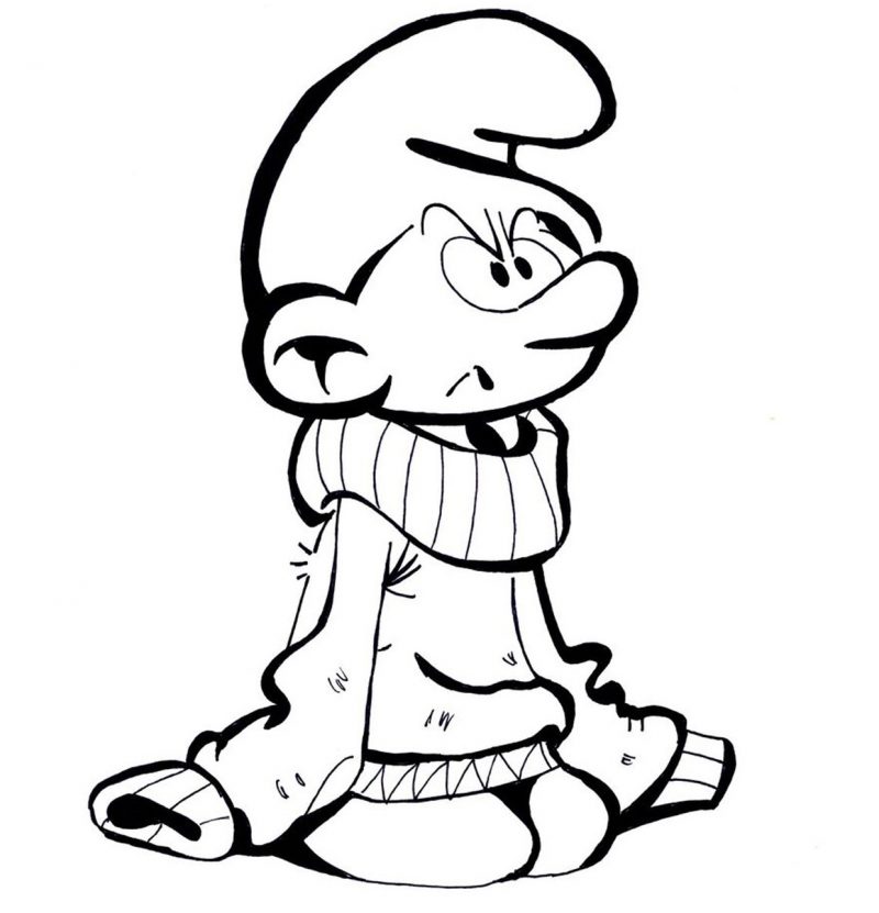 Dibujos de los Pitufos para colorear, pitufos imprimir gratis