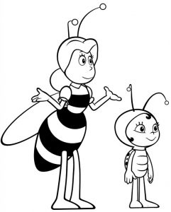 Dibujos de La abeja Maya para colorear e imprimir gratis