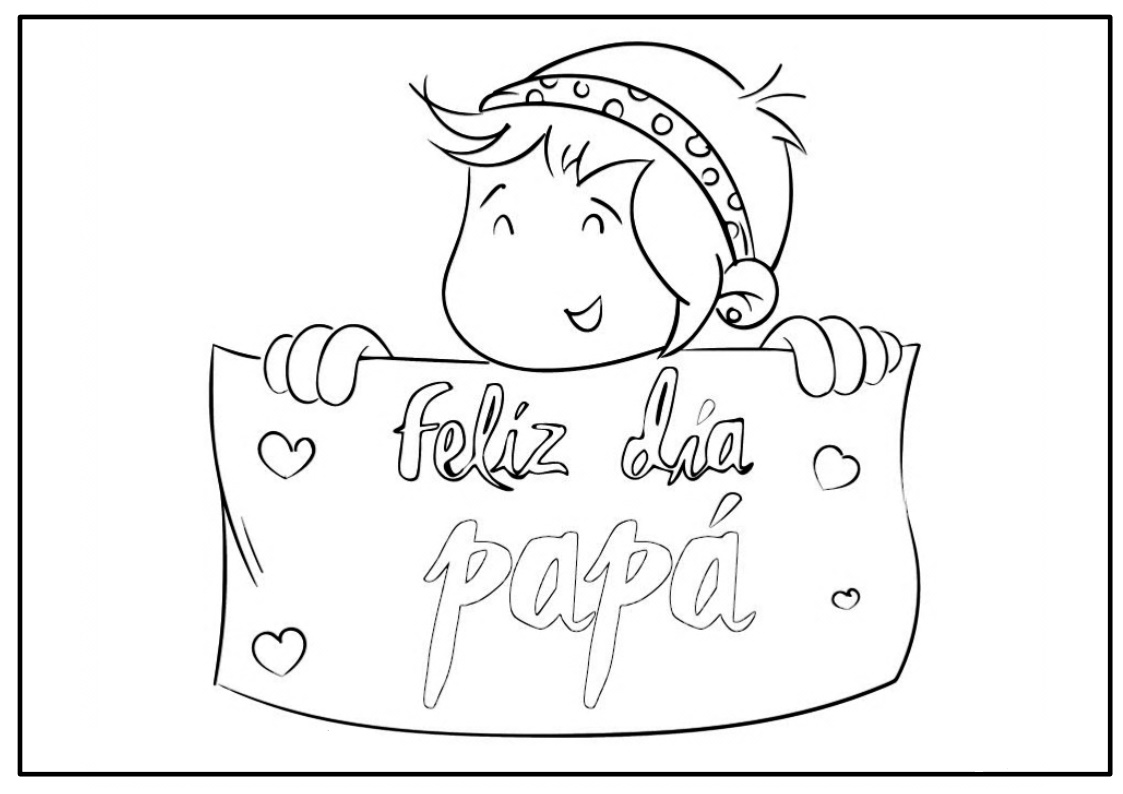 Dibujos Día del Padre para colorear e imprimir Dibujos Día del Padre para colorear e imprimir
