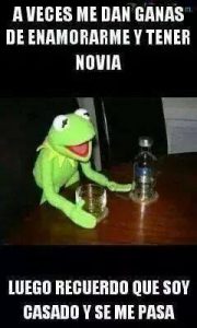 Memes de la Rana René con frases "a veces" en imágenes graciosas