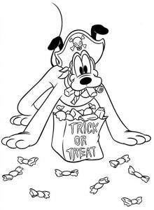 Dibujos de Pluto de Disney para colorear, pintar e imprimir gratis
