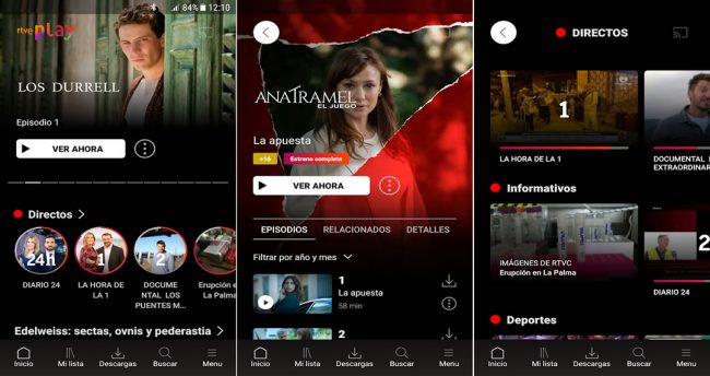 Ver RTVE en Directo y la carta, la televisión online española