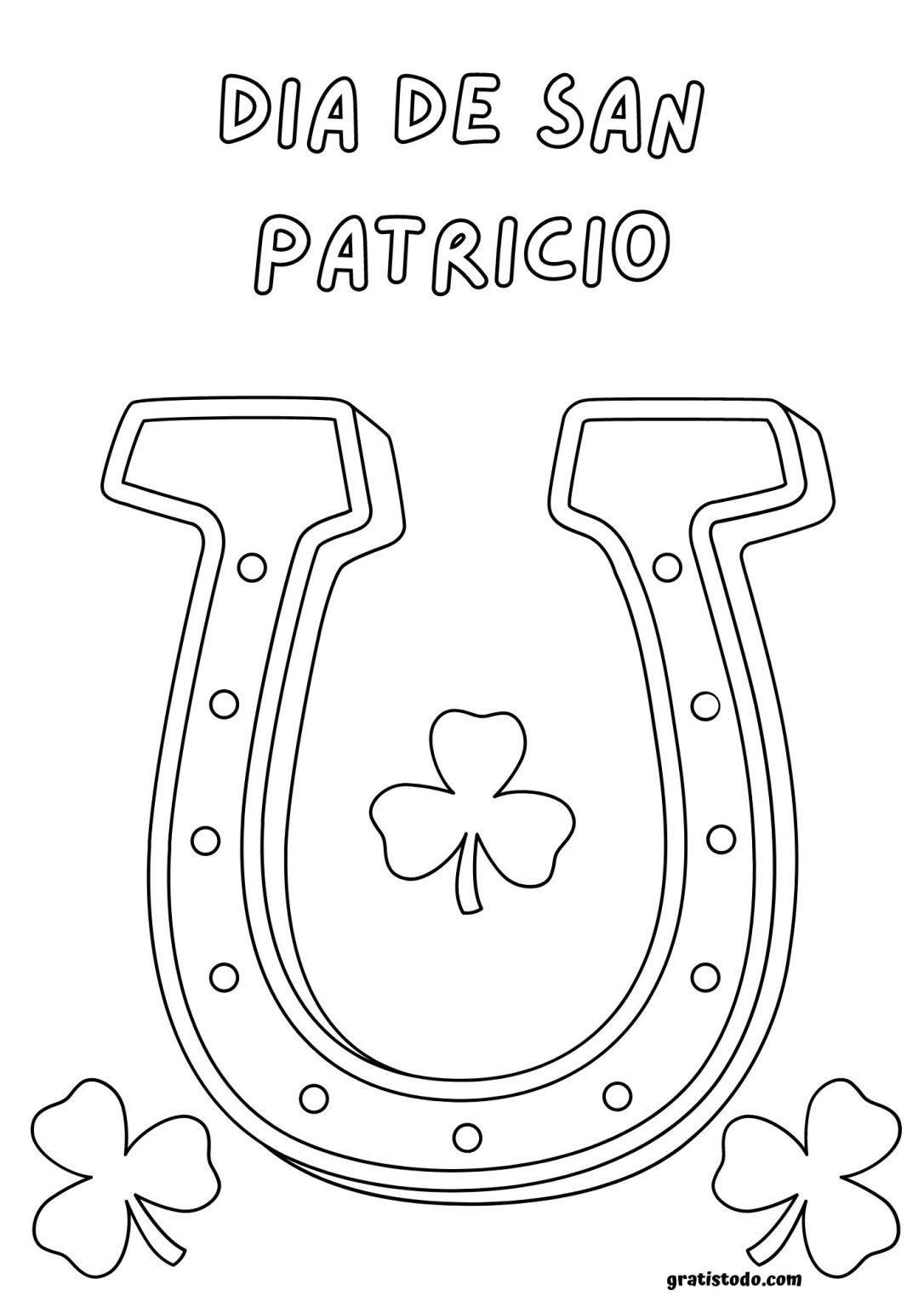 Dibujos del Día de San Patricio para colorear e imprimir gratis