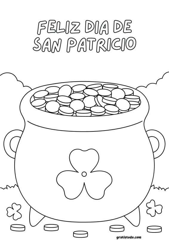 Dibujos del Día de San Patricio para colorear e imprimir gratis