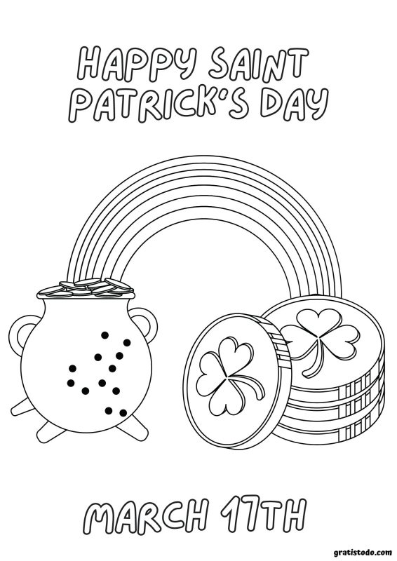 Dibujos del Día de San Patricio para colorear e imprimir gratis