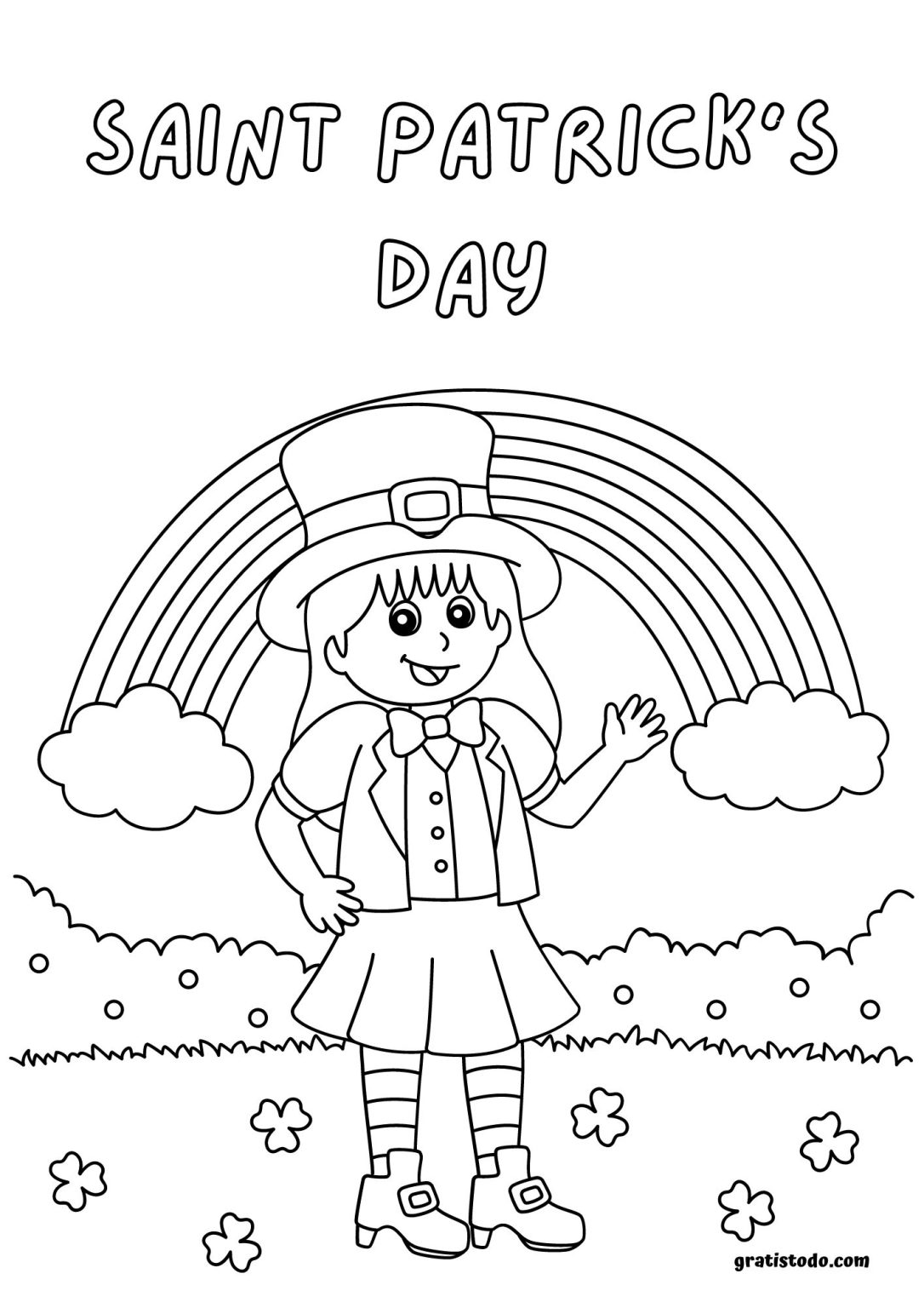 Dibujos del Día de San Patricio para colorear e imprimir gratis